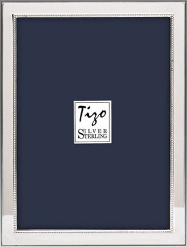 Tizo Simple Beads Sterling Silver Picture Frame 5 x 7 Inch Double Inch ...