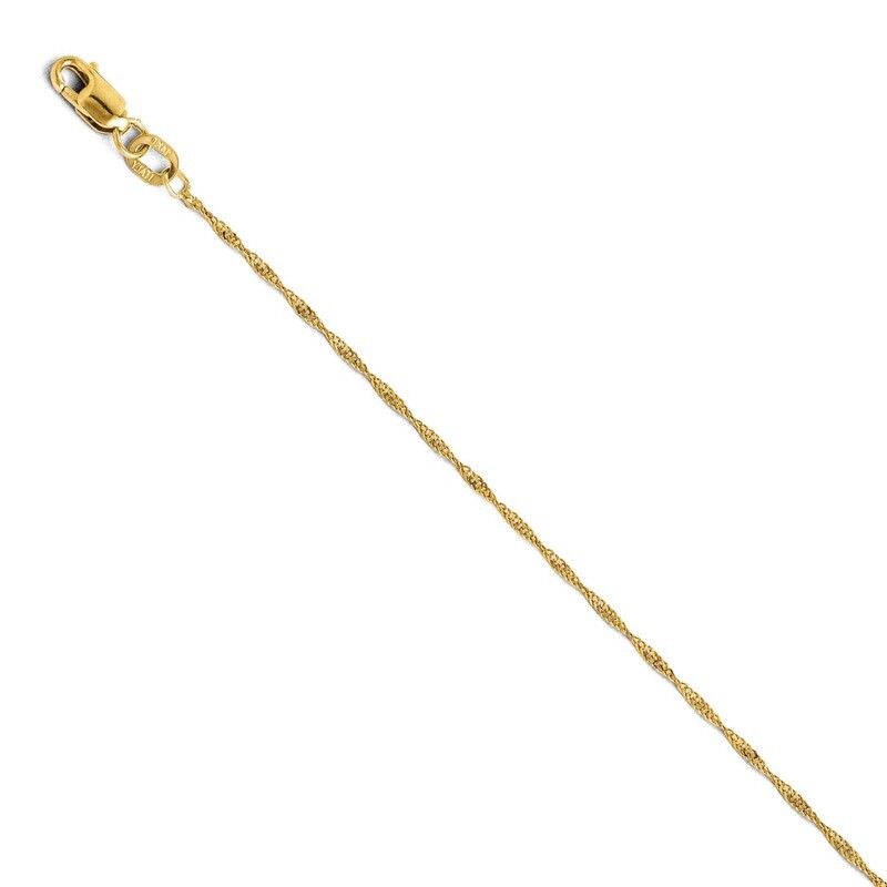 Light Singapore Chain 16 Inch - 14k Gold HB-1605-16 - HomeBello