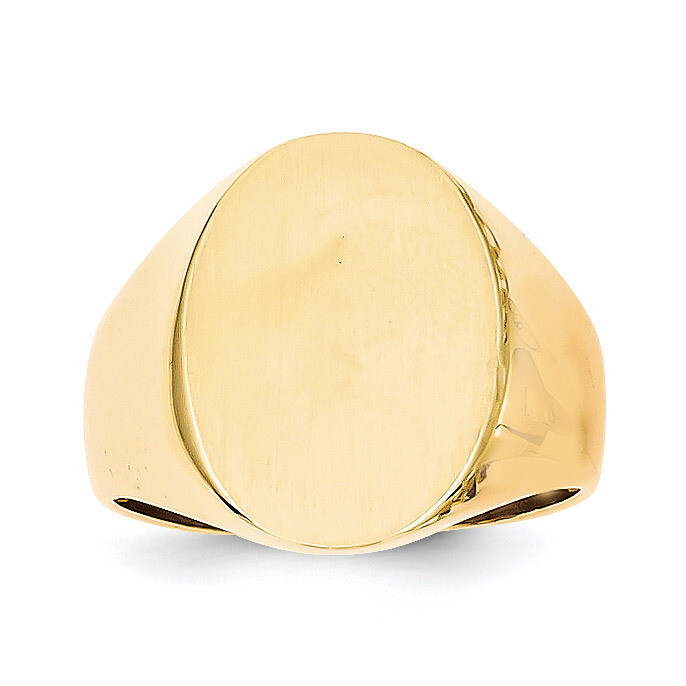 Men's Signet Ring 14k Gold RS129 - HomeBello