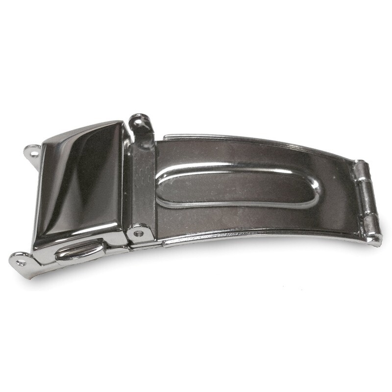 10mm Stainless Steel Double Press Tri-Fold Deployment Clasp 10 Inch ...
