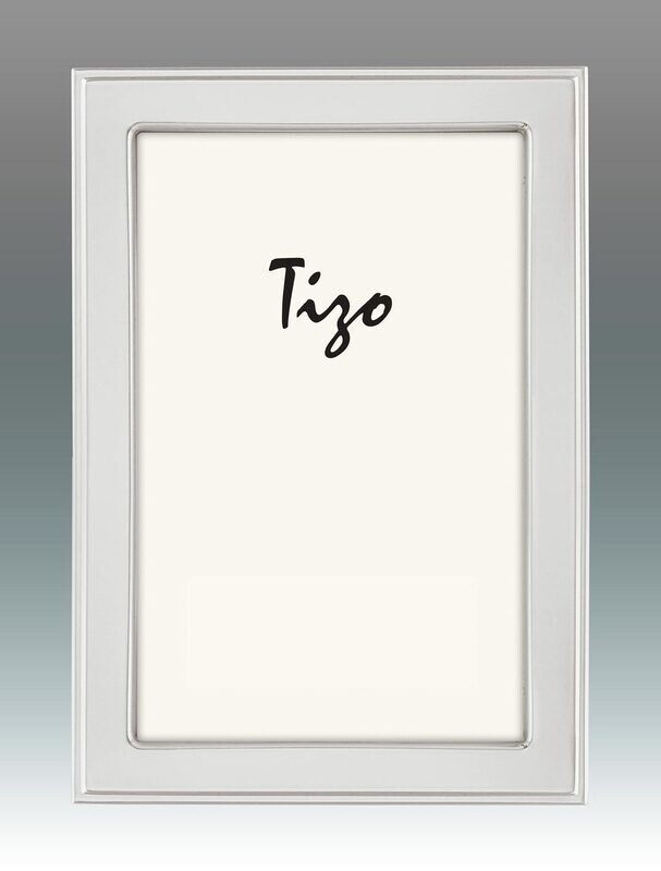 Tizo Shams Silver-plated Picture Frame 4 x 6 Inch Engravable - HomeBello