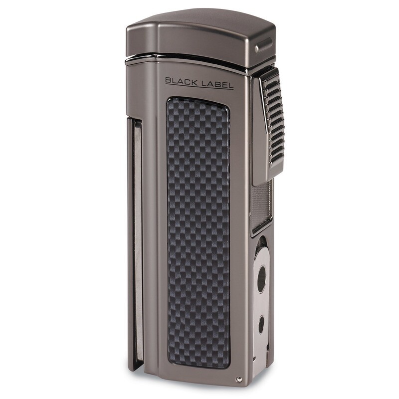 Dominator Dark Gun Matte Quad Torch Flame Table Lighter GM15346 - HomeBello