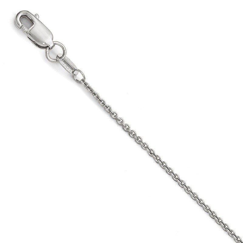 Round Cable Chain 16 Inch - 14k White Gold HB-4072-16 - HomeBello