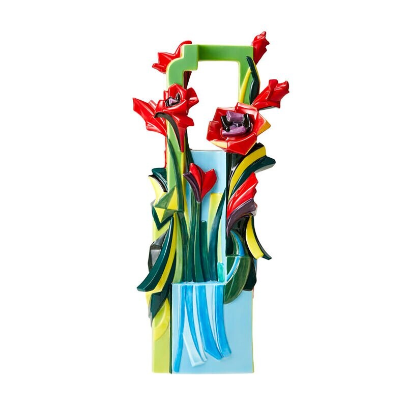 Franz Porcelain Cubism Poppy Flower Vase FZ03634 - HomeBello