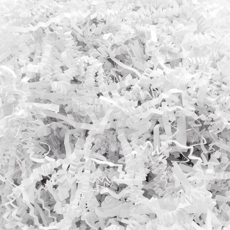 White Color Crinkle Cut Shredded Paper JT5109-WT - HomeBello