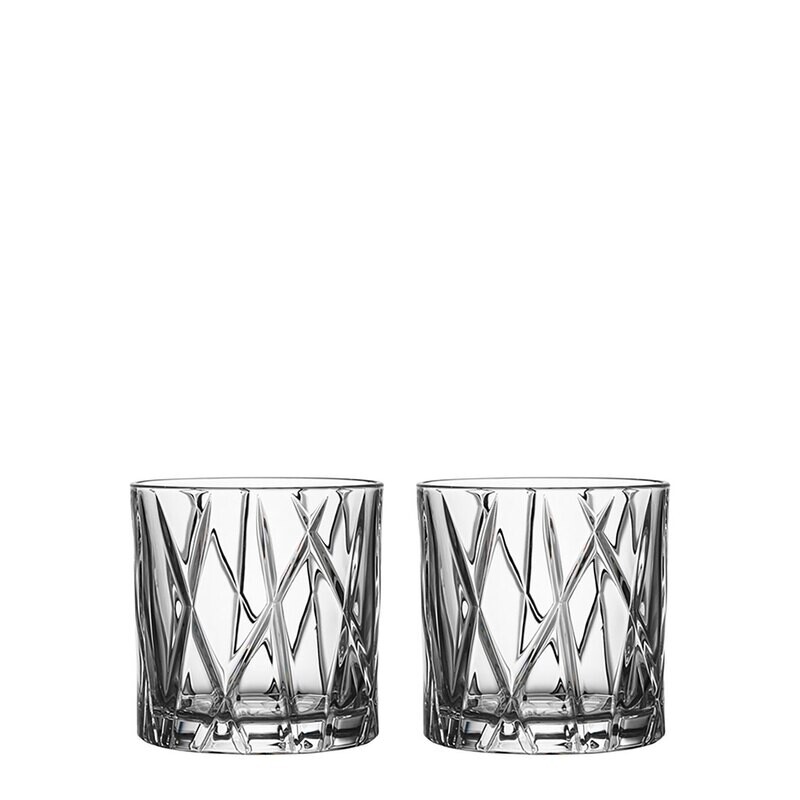 Orrefors City Old Fashioned Set of 2 63103404 - HomeBello