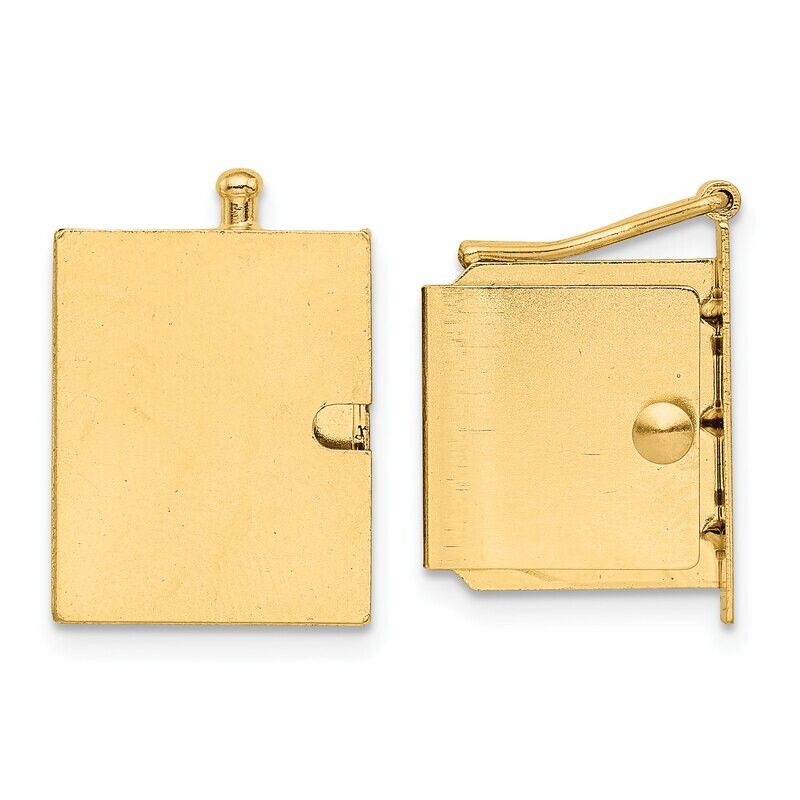 Push Button Box Clasp 14k Yellow Gold YG1836 - HomeBello
