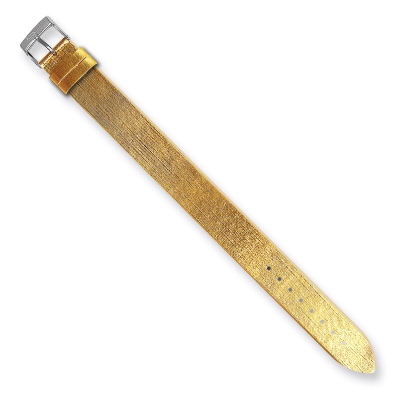 Moog Gold Metallic Moire Fabric Watch Band - HomeBello