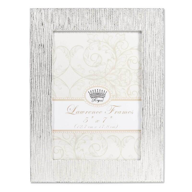 5 x 7 Inch Princess Beads Satin Silver-tone Metal Picture Frame GM22243 ...