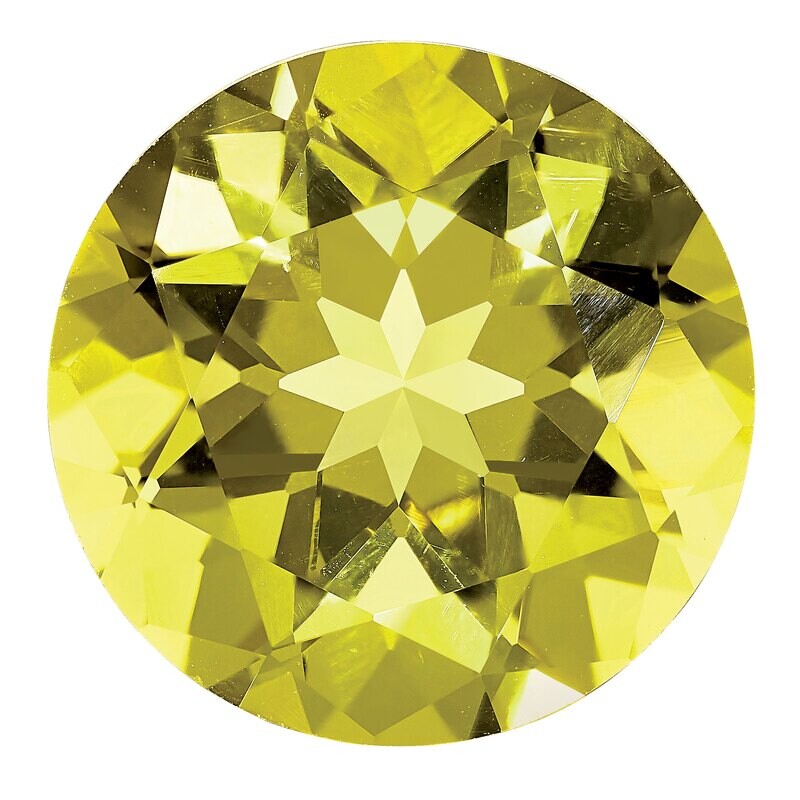 Lemon Quartz 12mm Round AA Quality Gemstone LQ-1200-RDF-AA - HomeBello