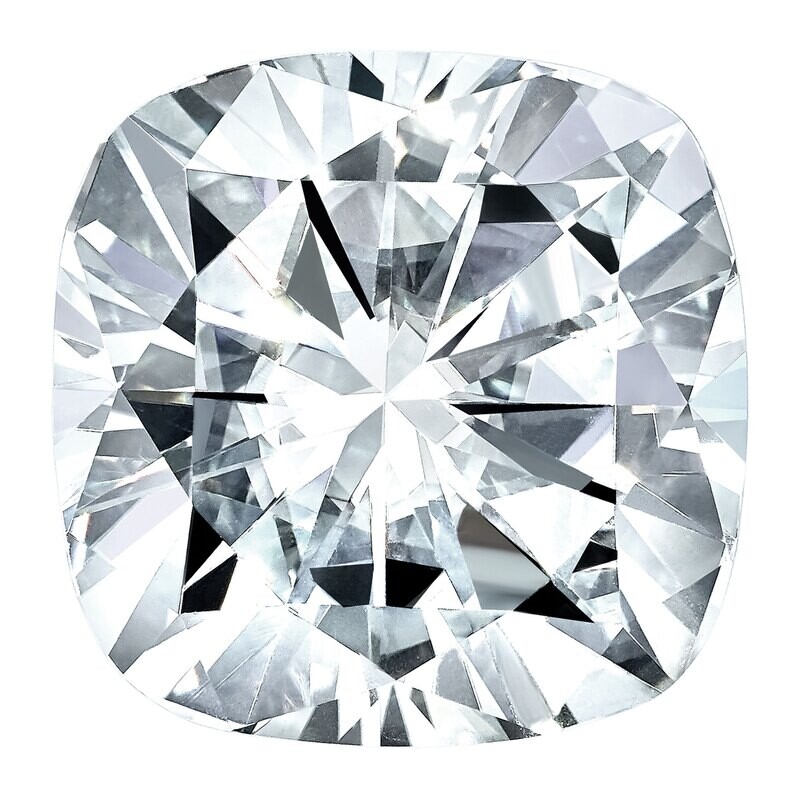 Moissanite Pure Light E F Color 5mm Square Cush Gemstone MT-0500-CUF-QP ...