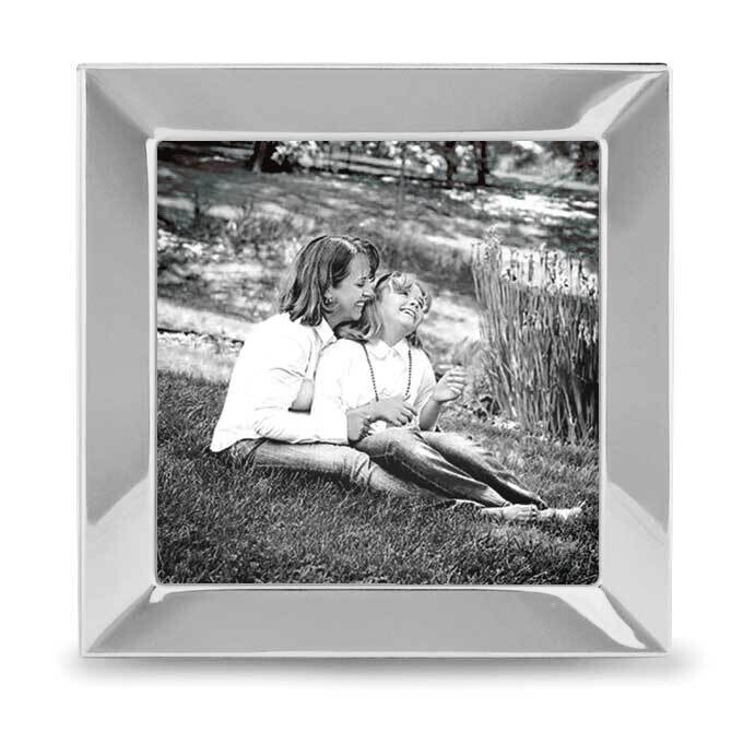 Plain 3X3 Photo Picture Frame Silver-plated GM19965 - HomeBello