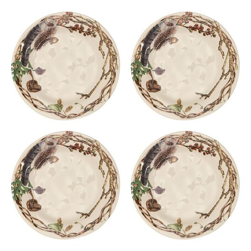 Juliska Forest Walk Party Plates Set of 4 CW63SET/90 - HomeBello