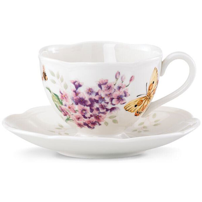 Lenox Butterfly Meadow Cup & Saucer 812105 - HomeBello