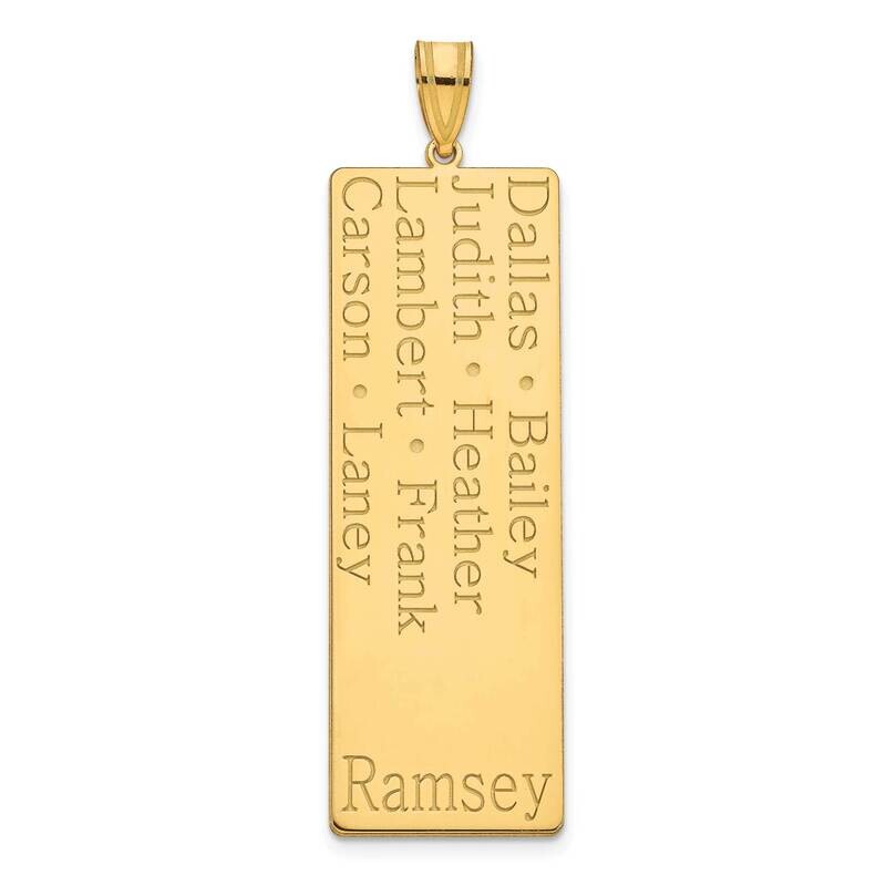 8 Name Family Pendant 14k Gold XNA1278Y - HomeBello