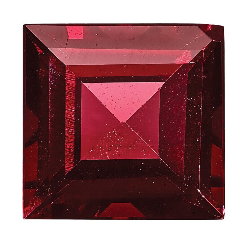 Garnet 6mm Square Step Cut AA Quality Gemstone GA-0600-SQS-AA - HomeBello