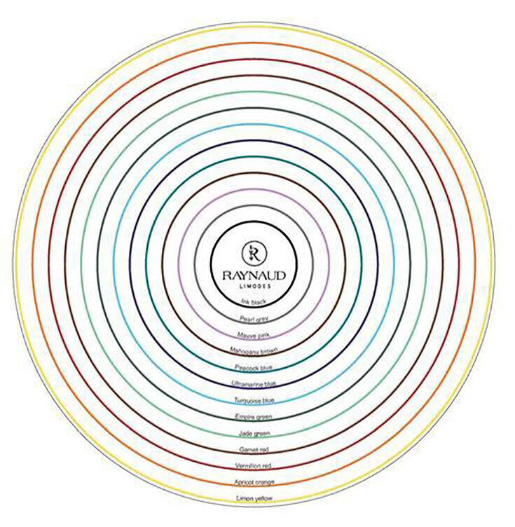 Raynaud Monceau Couleurs Color Palette Plate 0352-37-113027 - HomeBello