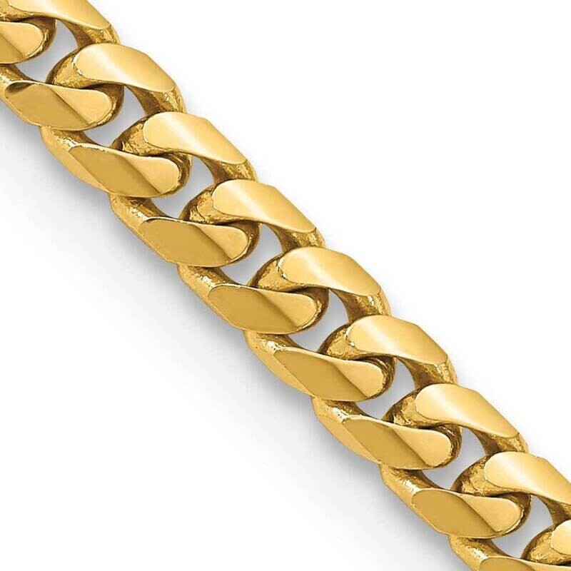 5mm Solid Miami Cuban Chain 24 Inch 10k Gold 10DCU160-24 - HomeBello