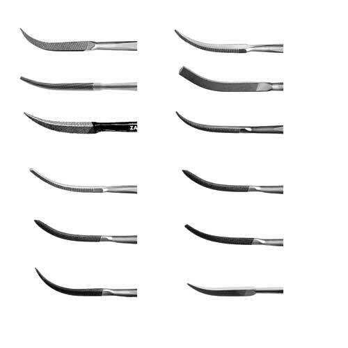 12-Piece Double-Ended Riffler File Set JT2530 - HomeBello