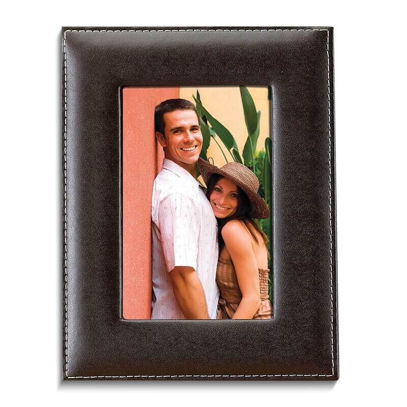 Dark Brown Leather 8 x 10 Inch Photo Frame GP5974 - HomeBello
