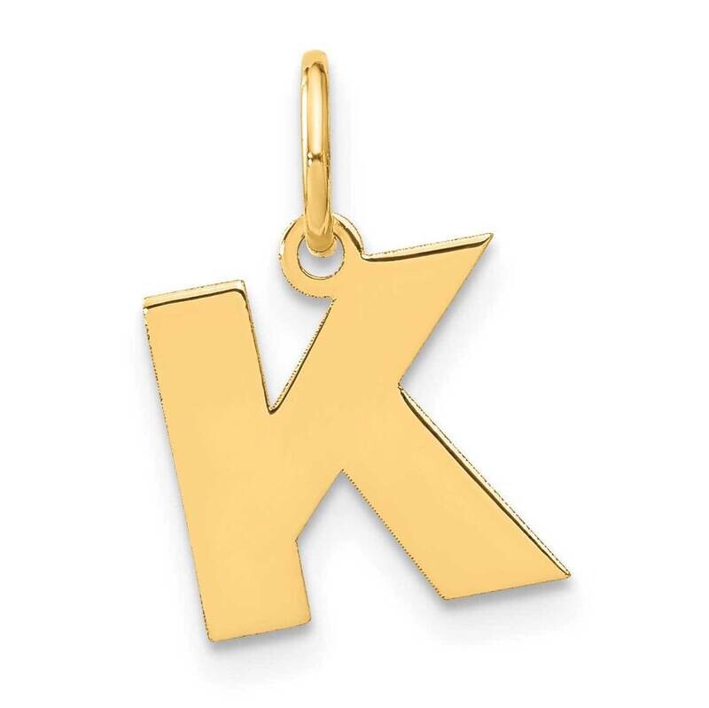 Letter K Initial Pendant 14k Gold XNA1337Y/K - HomeBello