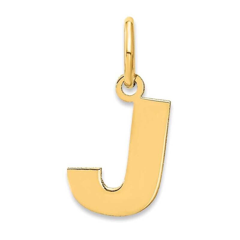 Letter J Initial Pendant 14k Gold XNA1337Y/J - HomeBello