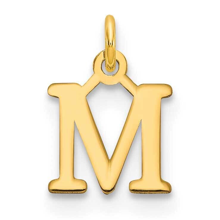 Cutout Letter M Initial Pendant 14k Gold XNA1160Y/M - HomeBello