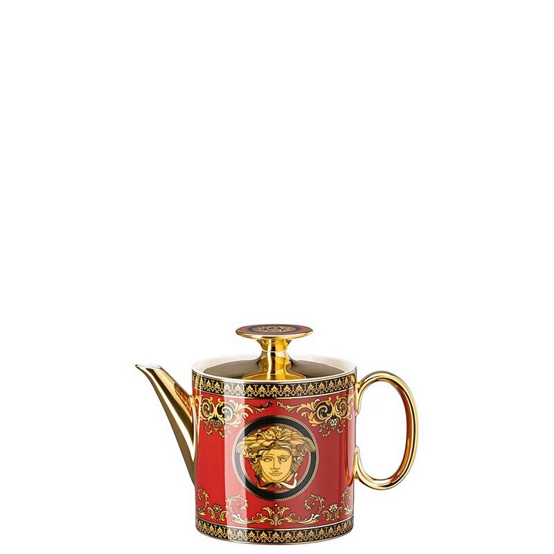 Versace Medusa Red Modern Tea Pot for Two 19335-409605-14220 - HomeBello
