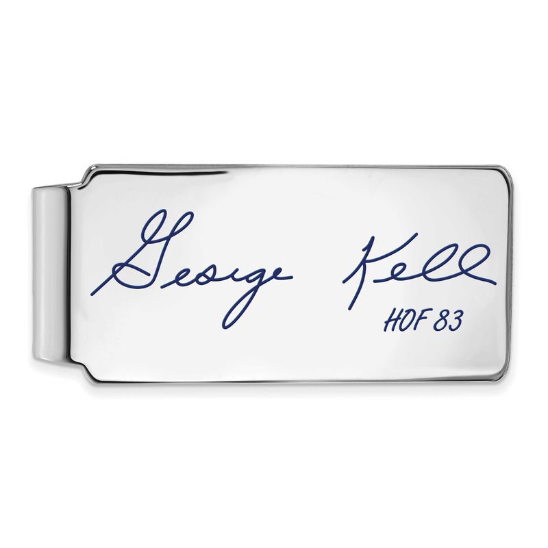 George Kell Hall of Fame Signature Epoxy Money Clip Sterling Silver ...