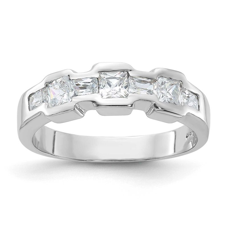 CZ Ring Sterling Silver QR1305 - HomeBello