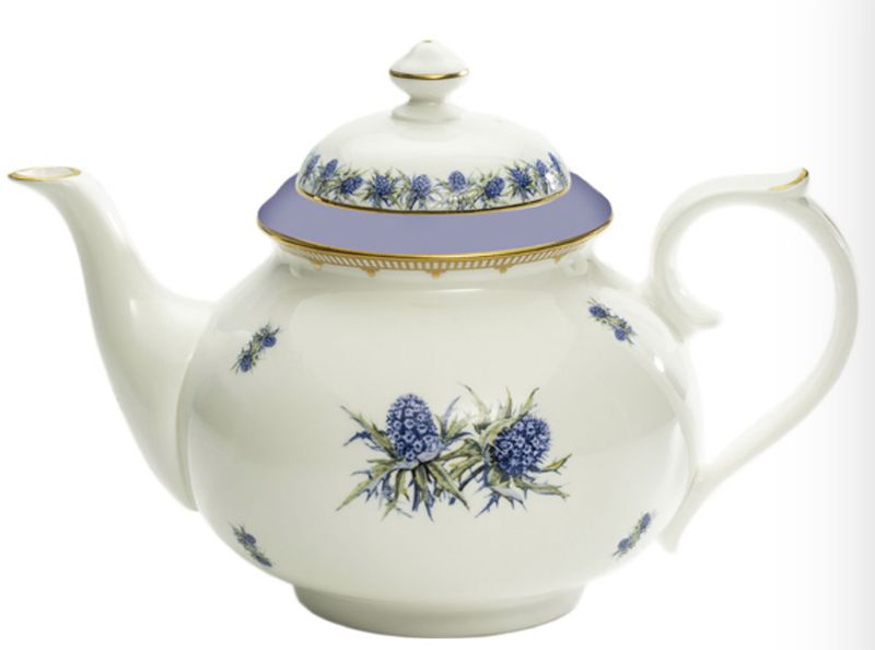 Halcyon Days CoM Shell Garden Thistle Early Morning Tea Pot BCCTH01EMTG ...