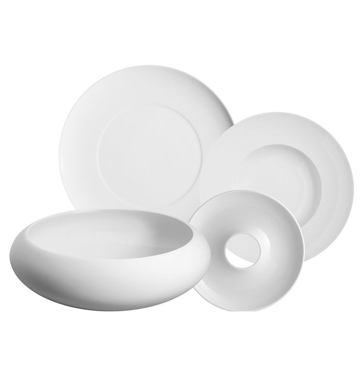 Vista Alegre Domo White 56 Piece Dinner Set 21112100 - HomeBello