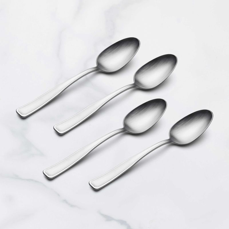 Oneida Reid Satin Dinner Spoons Set of 4 898524 - HomeBello