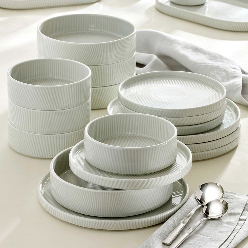 Lenox Modulus 16-Piece Dinnerware Set Vapor 897949 - HomeBello