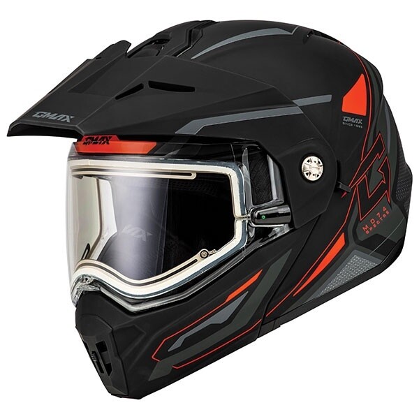 GMAX MD74 SPECTRE FULL FACE HELMET RED ELECTRIC LENS