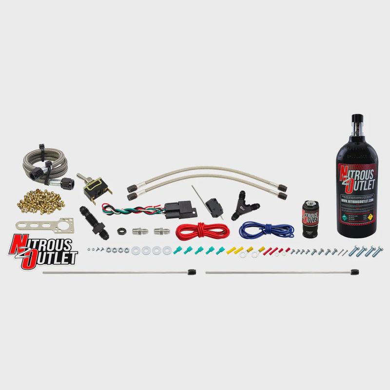 Nitrous Outlet Powersports Twin Discharge Hardline Dry Nitrous System