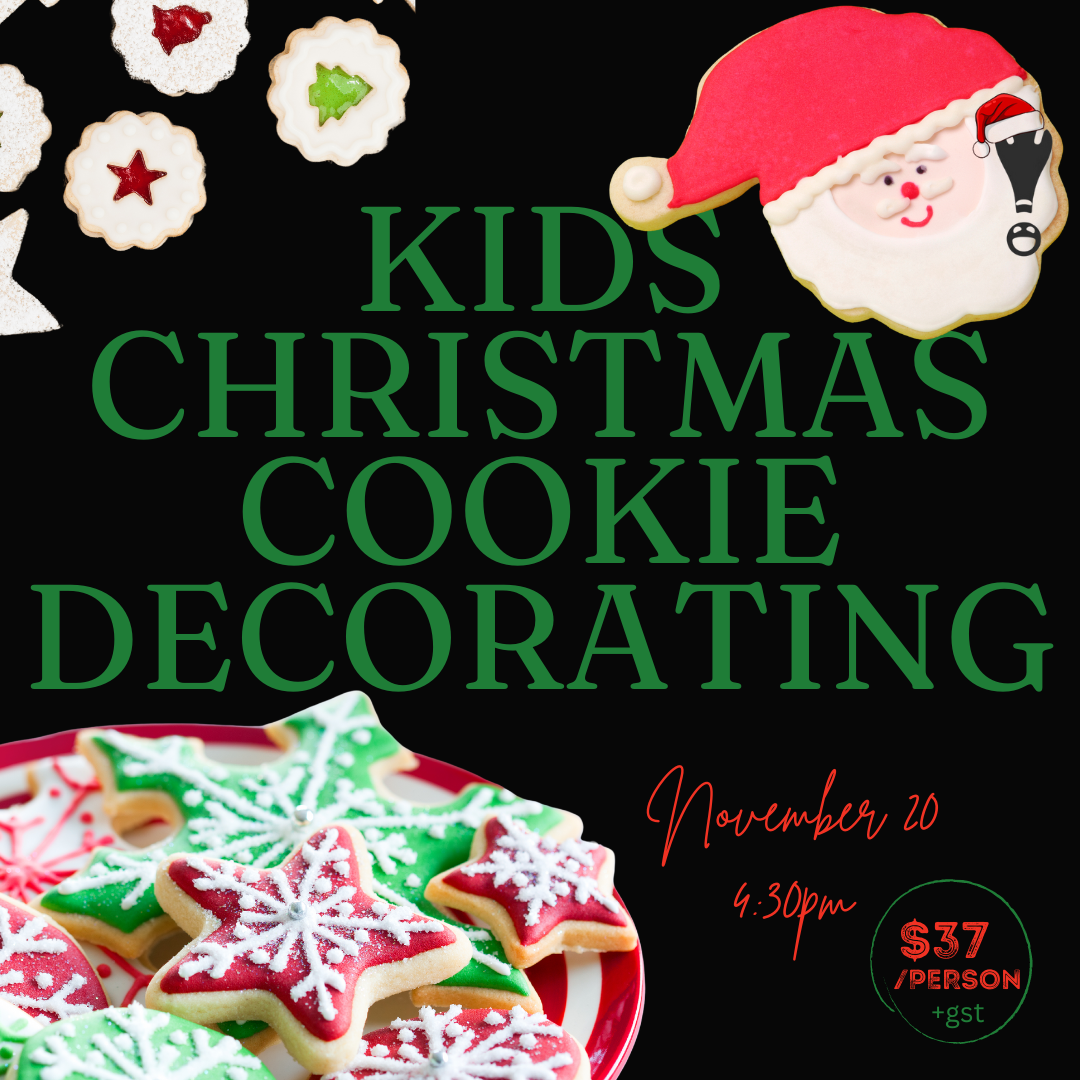 Ages 6-16, Christmas Cookie Decorating Class Nov 20
