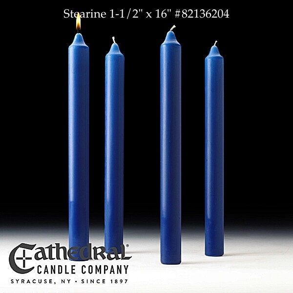 Select Stearine Wax ...... 1-1/2" x 16" ...... 4 Blue