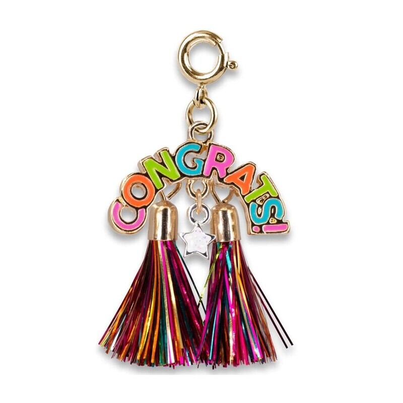 Gold Congrats Charm