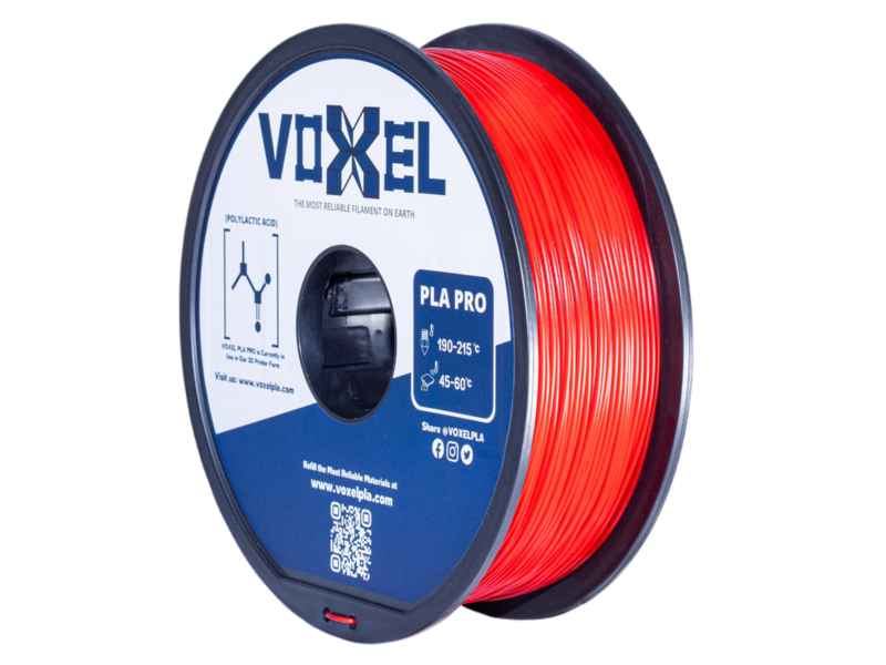 RED VOXEL PLA PRO 1.75MM FILAMENT 1KG SPOOL