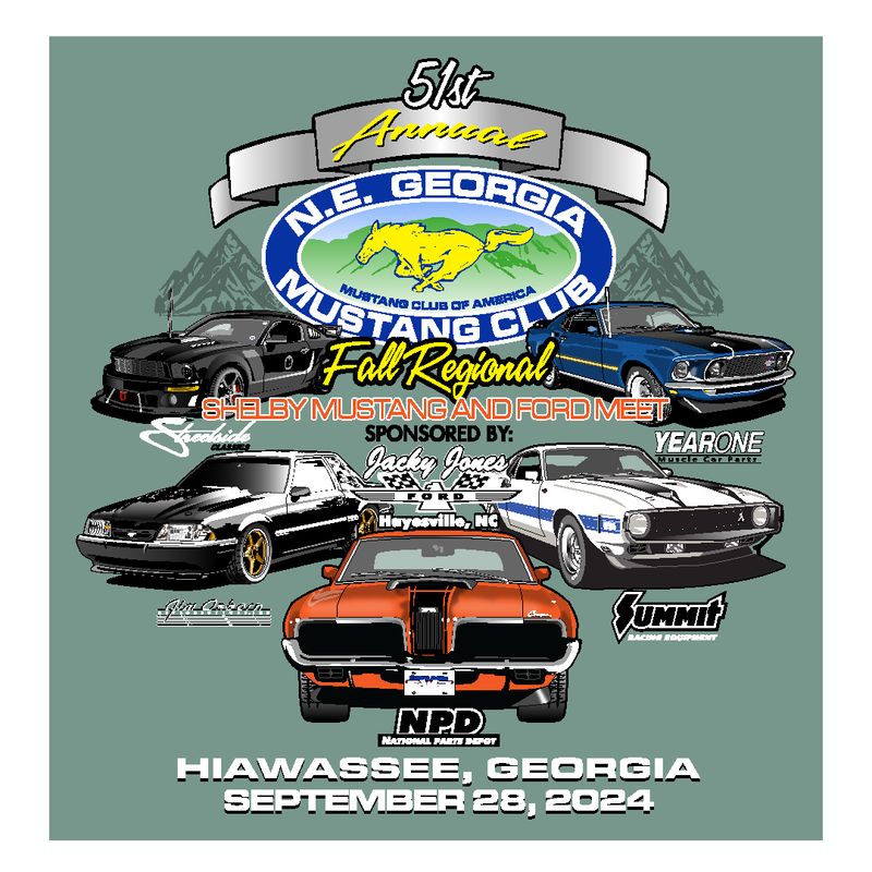 NEGMC Online Store – Northeast Georgia Mustang Club