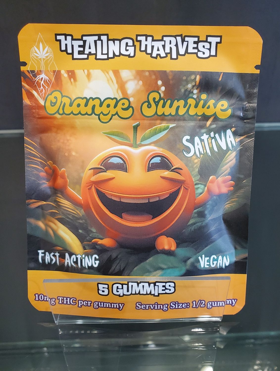 Orange Sunrise Sativa Nano Fast Acting Healing Harvest 10mg THC