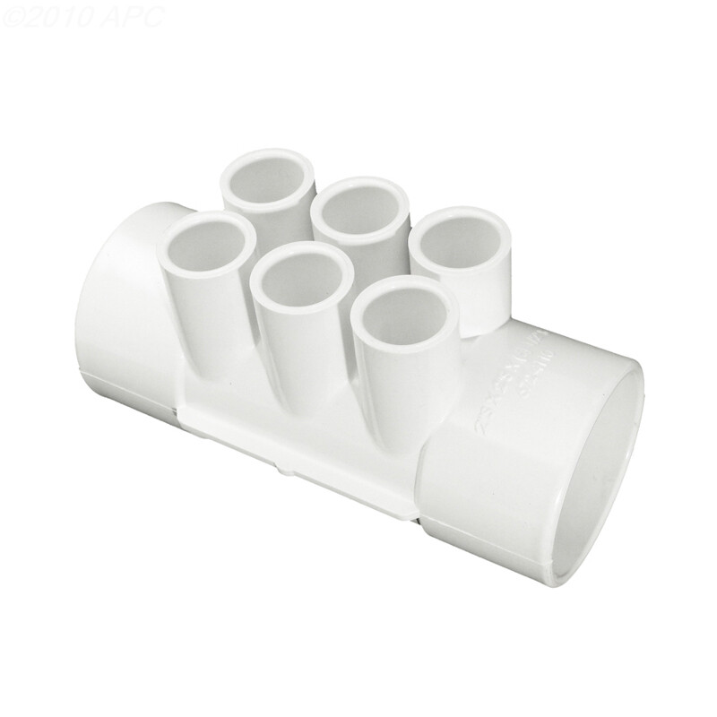 Manifold 2"S X 2"S (6) 1/2"S PORTS