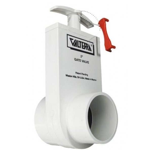 2" SKT UNIBODY GATE VALVE PVC WHITE VALTERRA