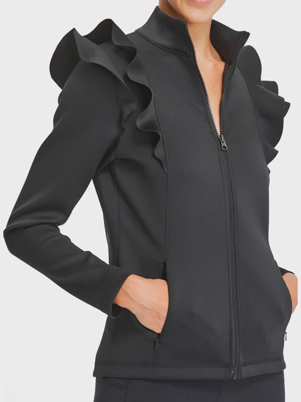 Black Ruffle Jacket