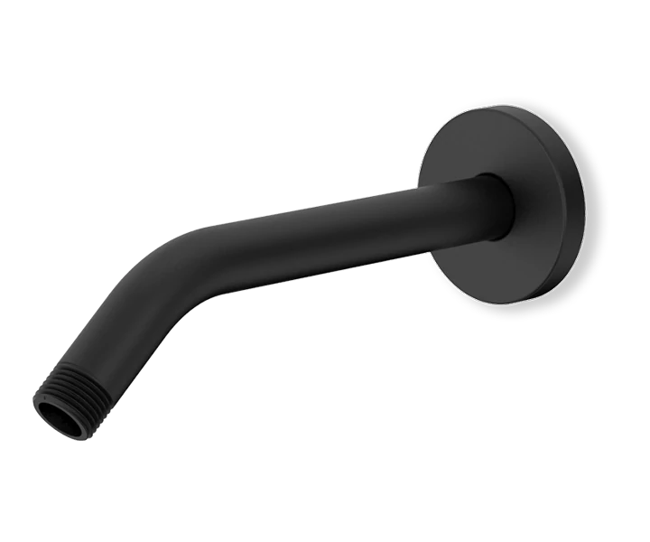 FLUID - 8" Shower Arm with Round Escutcheon - Matte Black FP6016008MB
