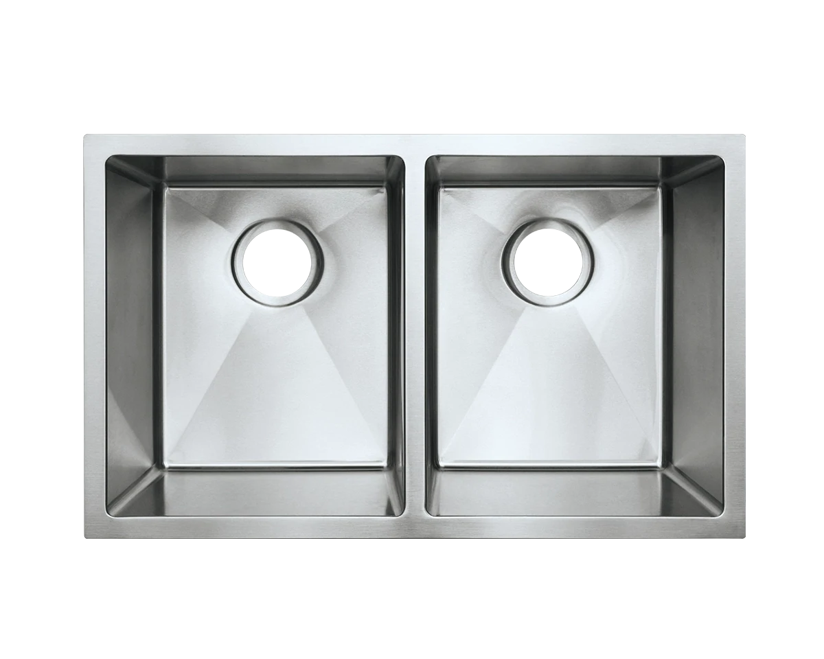 FLUID - Nested Double Bowl Undermount SS Sink FSN-UDR2918