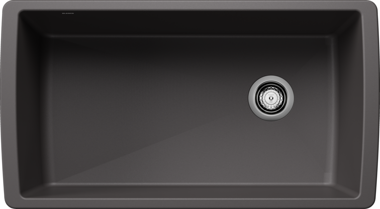 BLANCO - Diamond Super Single Silgranit Cinder W/O Bowl Layout 441764