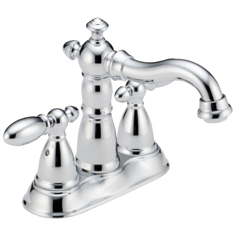 DELTA - Victorian®: Two Handle Centerset Bathroom Faucet Chrome 2555 ...