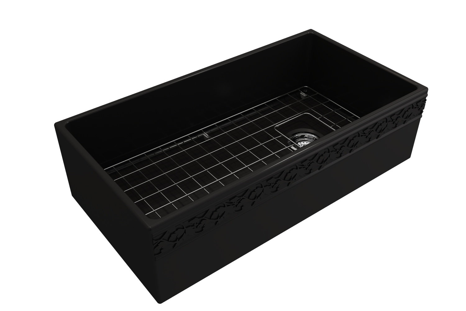 BOCCHI - Vigneto Apron Front Fireclay 36 in. Single Bowl Kitchen Sink ...